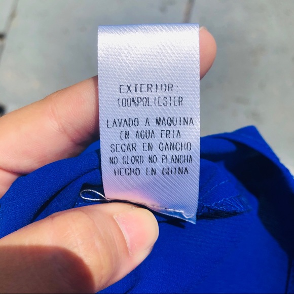 TCEC | Dresses | Tcec Bell Sleeve Dress Small Royal Blue V Neck | Poshmark